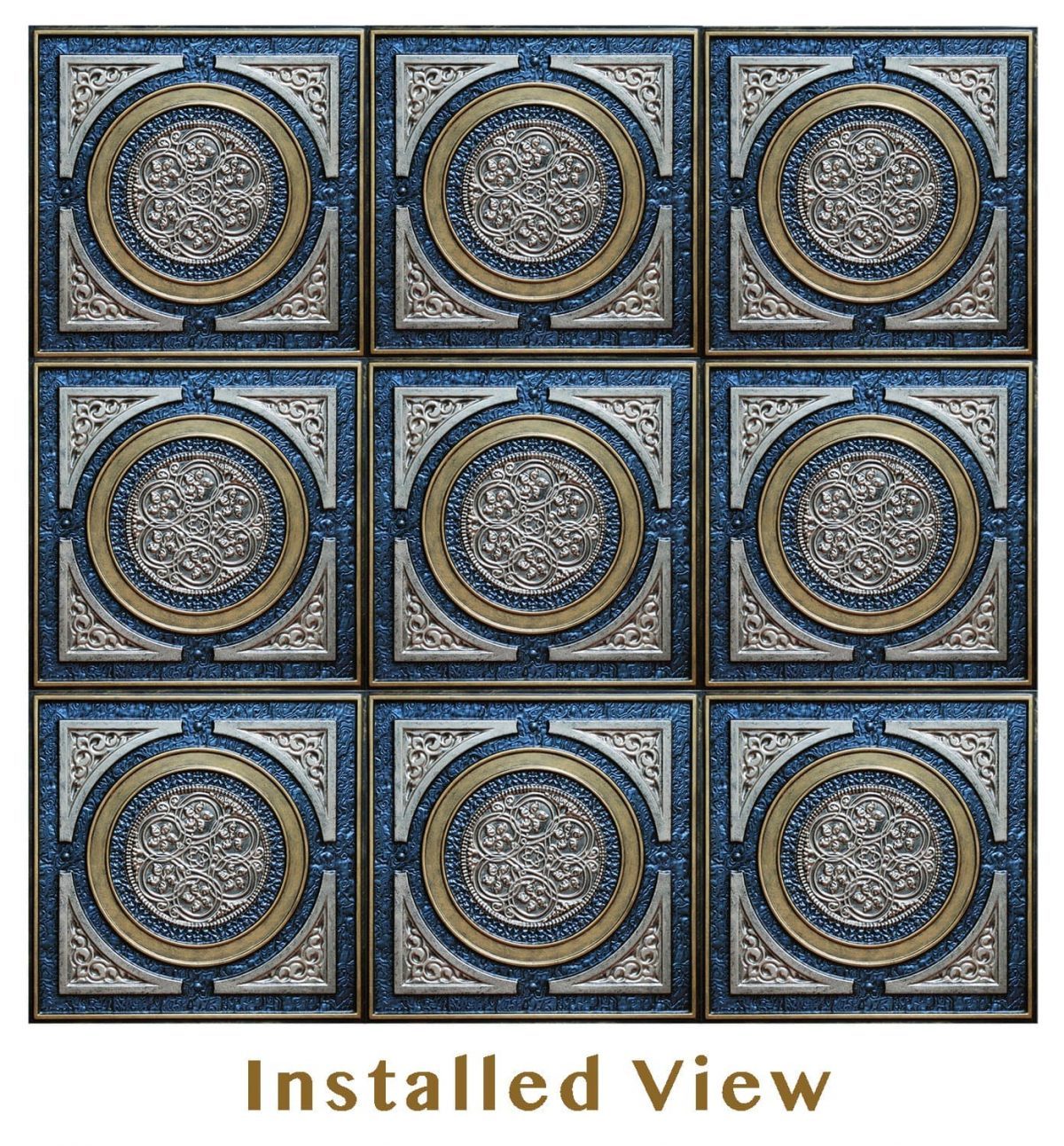 Ceiling Tile Steampunk V 24 in. x 24 in. CTF-006-5 - Fine Art Deco Inc ...
