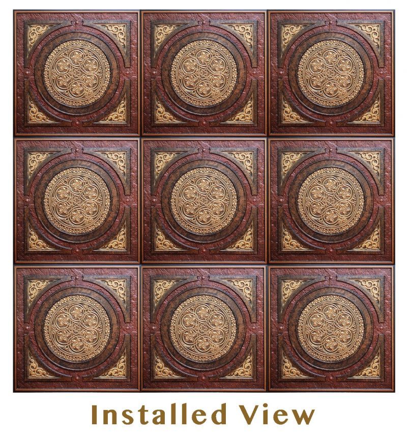 Ceiling Tile Steampunk 24 in. x 24 in. CTF-006 - Fine Art Deco Inc. An ...