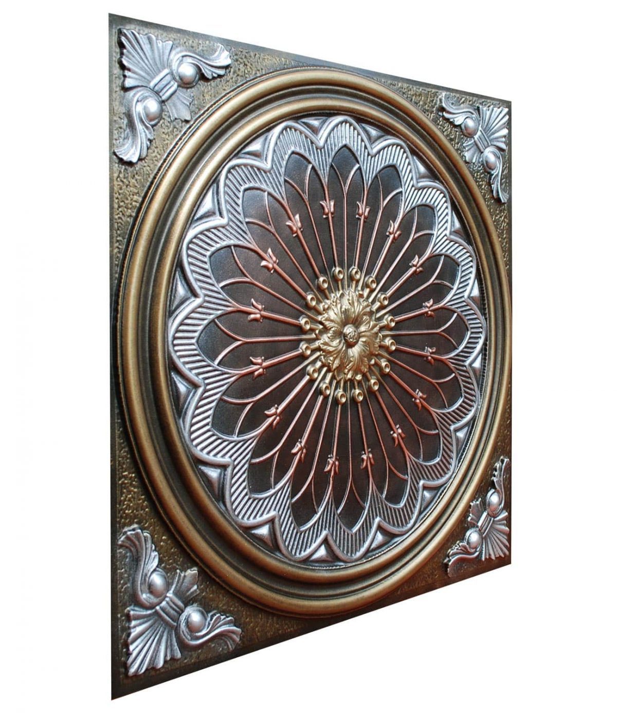 Ceiling Tile Rose Window II 24 in. x 24 in. CTF-007-2 - Fine Art Deco ...
