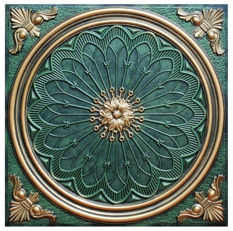 Ceiling Tile Rose Window IV 24 in. x 24 in. CTF-007-4 - Fine Art Deco ...