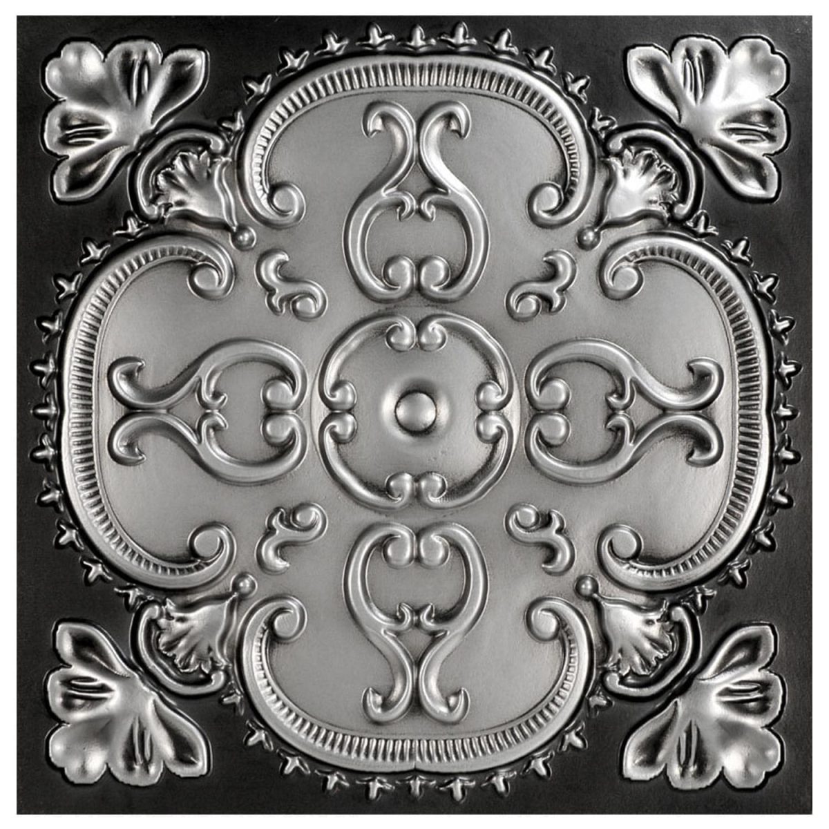Ceiling Tile Alhambra Faux Tin 24 in. x 24 in. CTFF-010 - Fine Art Deco ...