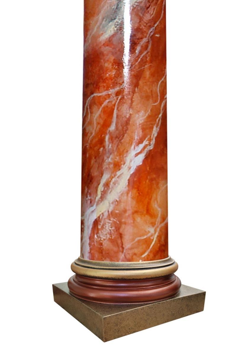 Column Roman Corinthian Red Faux Marble 6 in. D. x 6 ft. H. CPF-006-RC ...