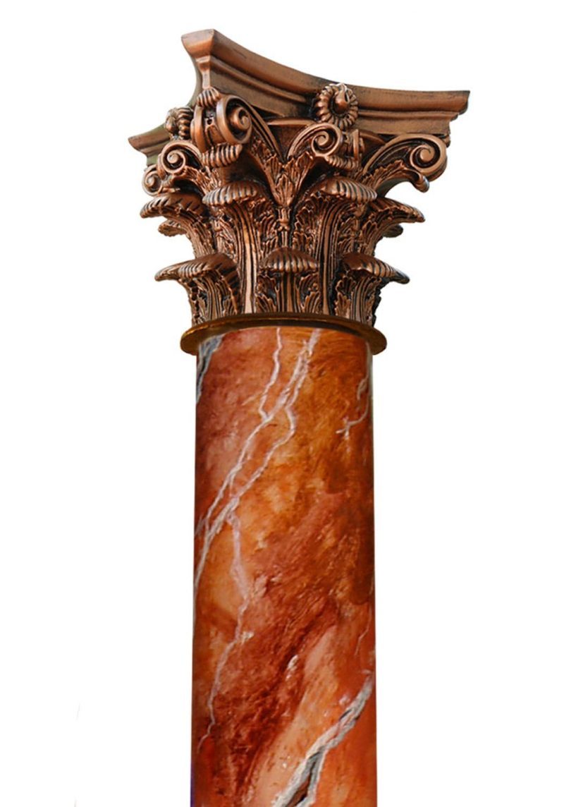 Column Roman Corinthian Red Faux Marble 6 in. D. x 6 ft. H. CPF-006-RC ...