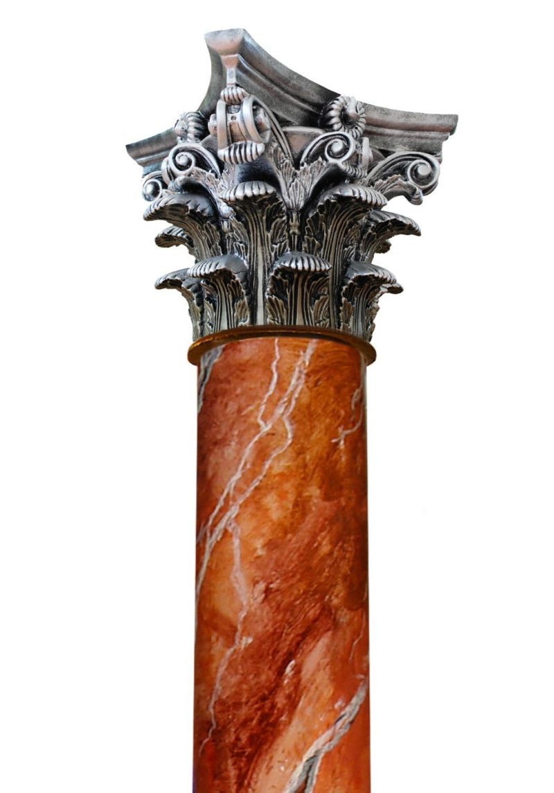 Column Roman Corinthian Red Faux Marble 6 in. D. x 6 ft. H. CPF-006-RC ...