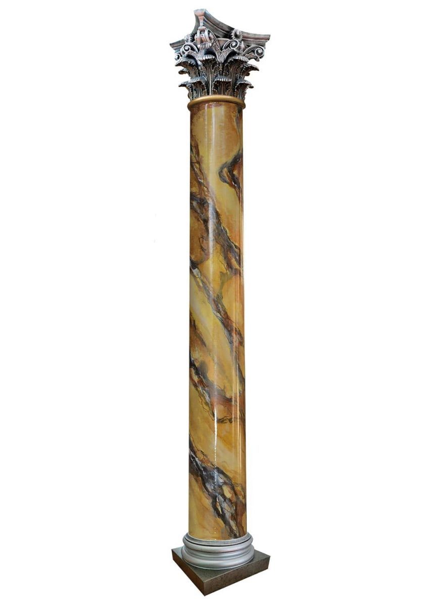 Column Roman Corinthian Multi-Color Faux Marble 6 in. D. x 6 ft. H. CPF ...