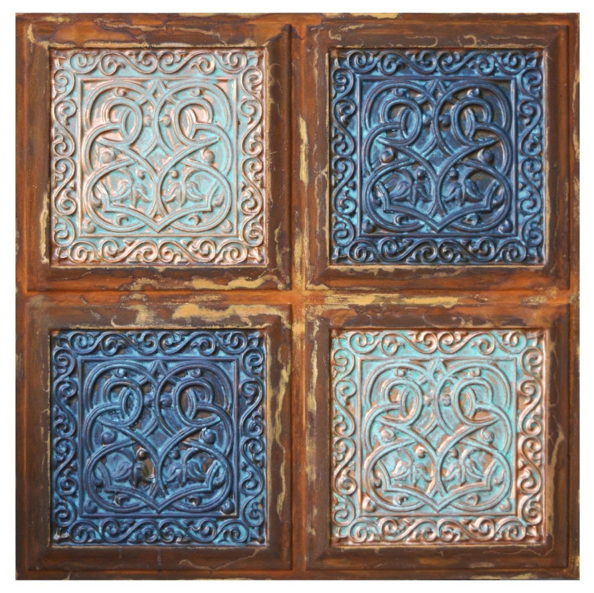 Ceiling Tile Lover's Knot V 24 in. x 24 in. Faux Patina CTF-005-5 ...