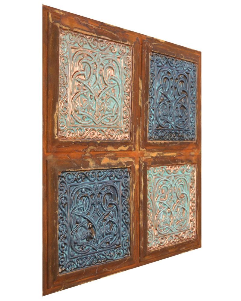 Ceiling Tile Lover's Knot V 24 in. x 24 in. Faux Patina CTF-005-5 ...
