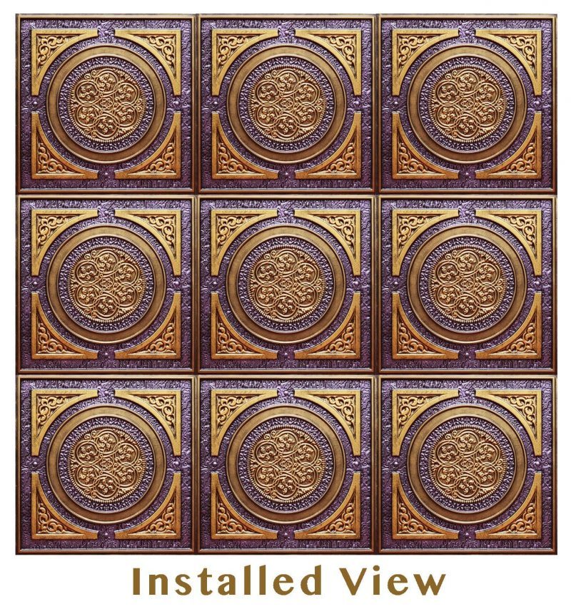 Ceiling Tile Steampunk IV 24 in. x 24 in. CTF-006-4 - Fine Art Deco Inc ...