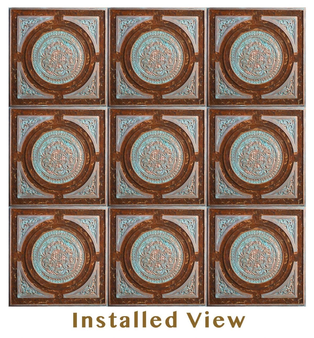 Ceiling Tile Steampunk VIII 24 in. x 24 in. CTF-006-8 - Fine Art Deco ...