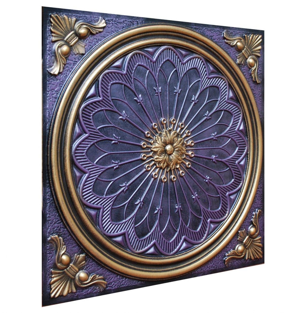 Ceiling Tile Rose Window III 24 in. x 24 in. CTF-007-3 - Fine Art Deco ...