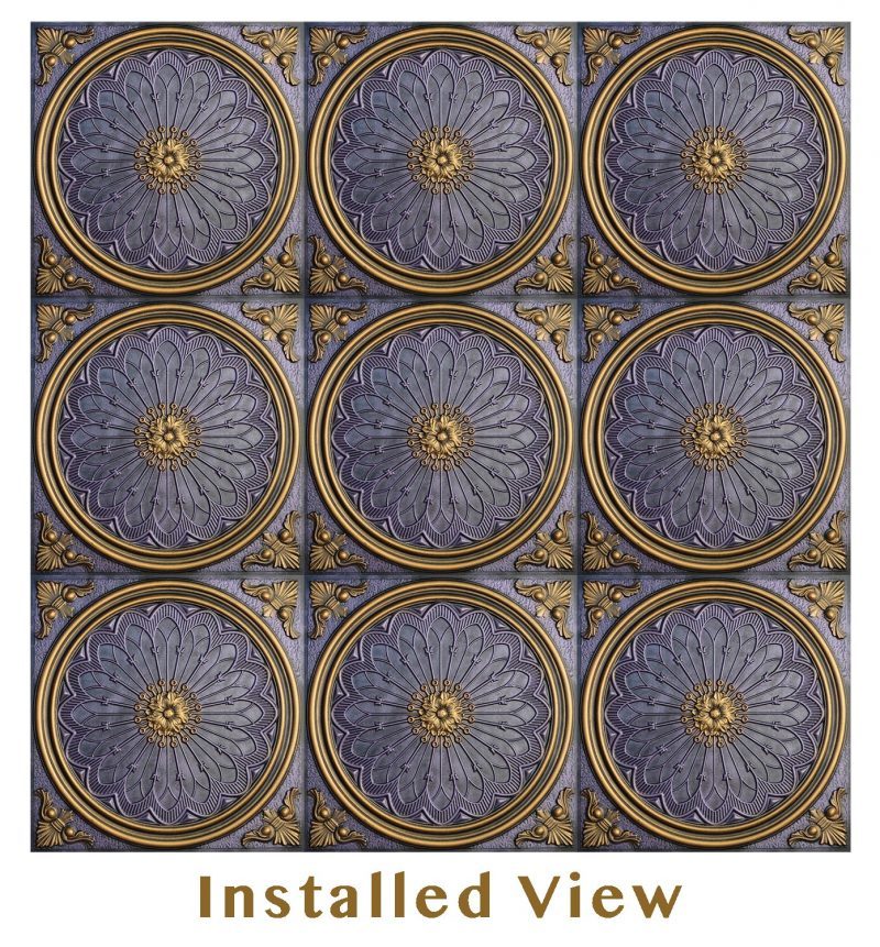 Ceiling Tile Rose Window III 24 in. x 24 in. CTF-007-3 - Fine Art Deco ...