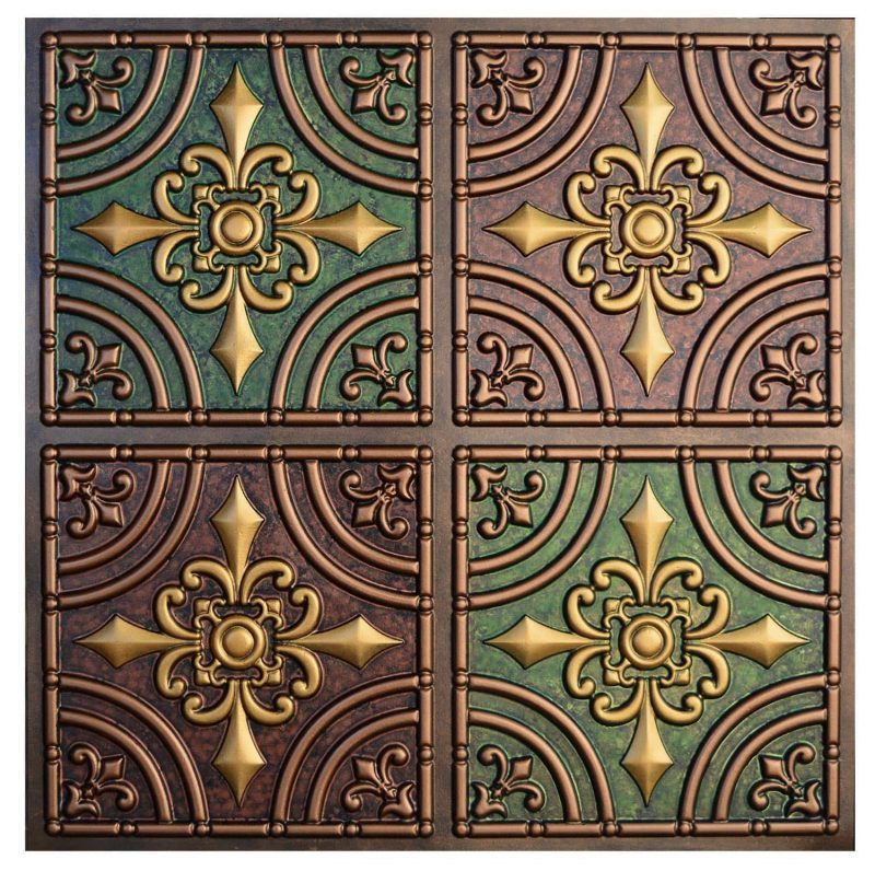 Ceiling Tile Medallion 24 in. x 24 in. CTF-025 - Fine Art Deco Inc. An ...