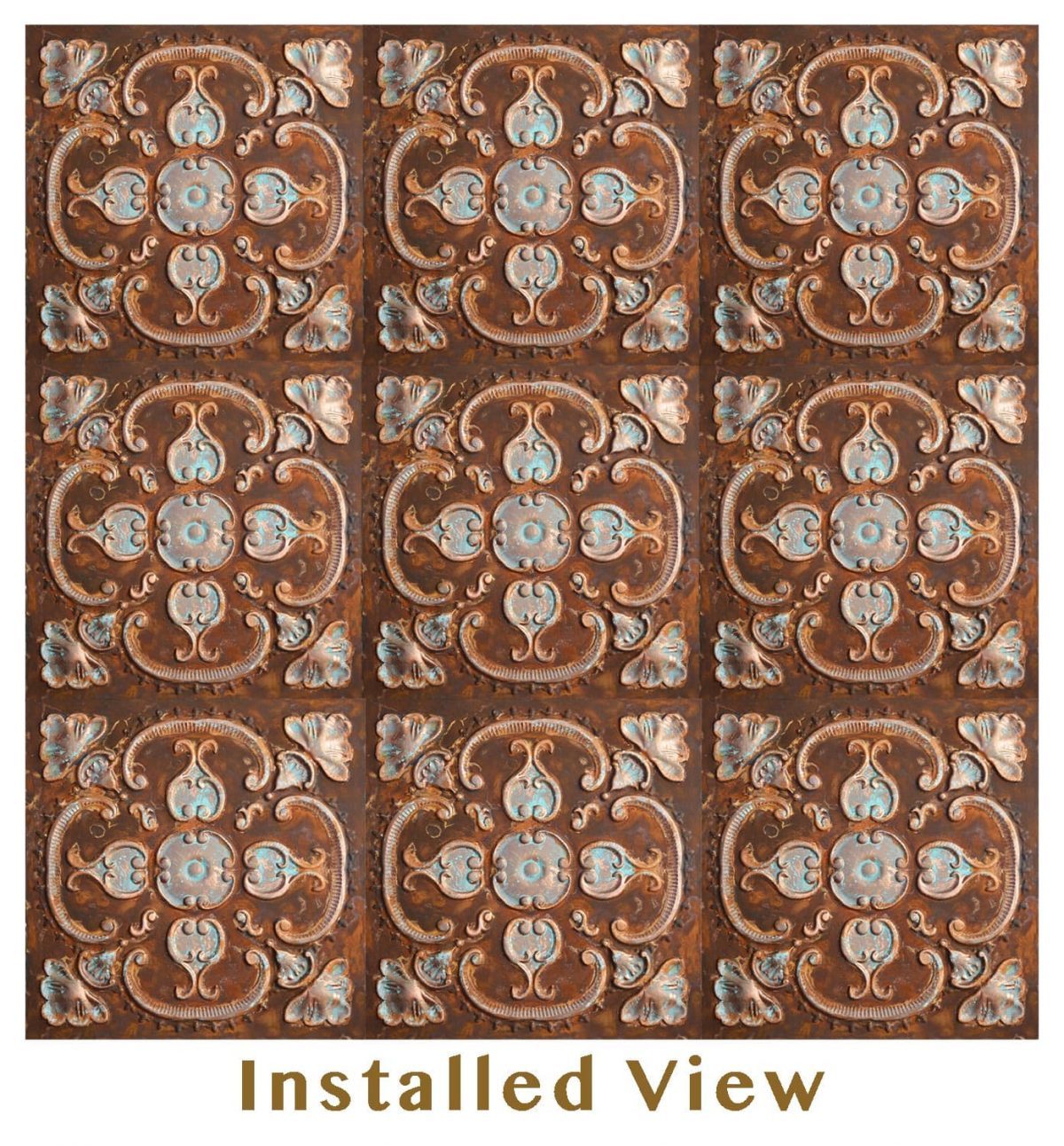 Ceiling Tile Alhambra V 24 in. x 24 in. CTF-010-5 - Fine Art Deco Inc ...