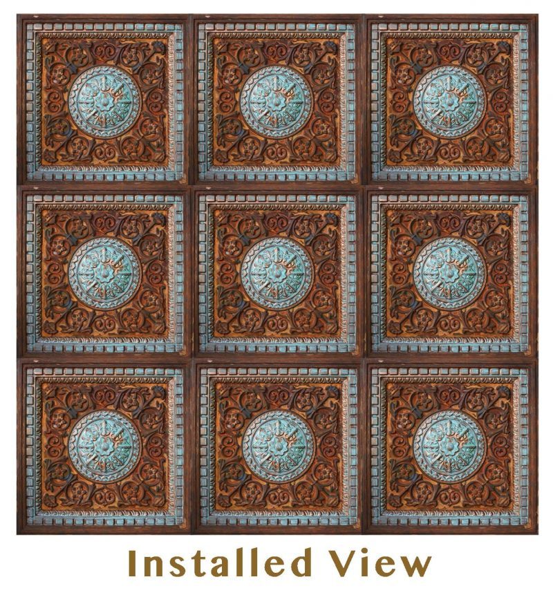 Ceiling Tile Da Vinci VII 24 in. x 24 in. CTF-012-7 - Fine Art Deco Inc ...