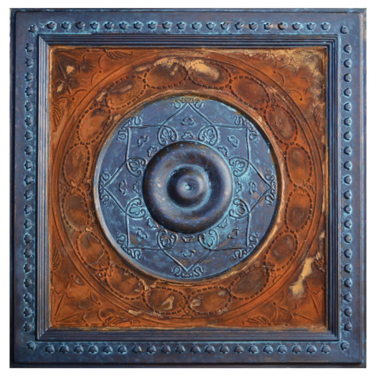 Hand Painted Ceiling Ring, Custom Finished Ceiling Ring