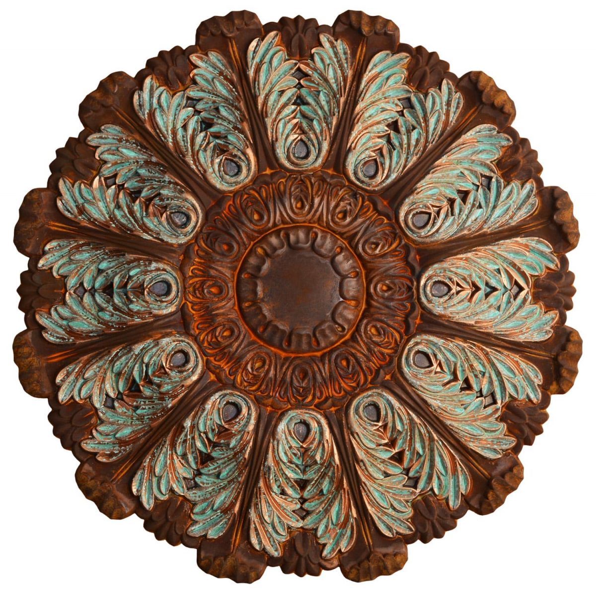 Hand Painted Ceiling Ring, Custom Finished Ceiling Ring