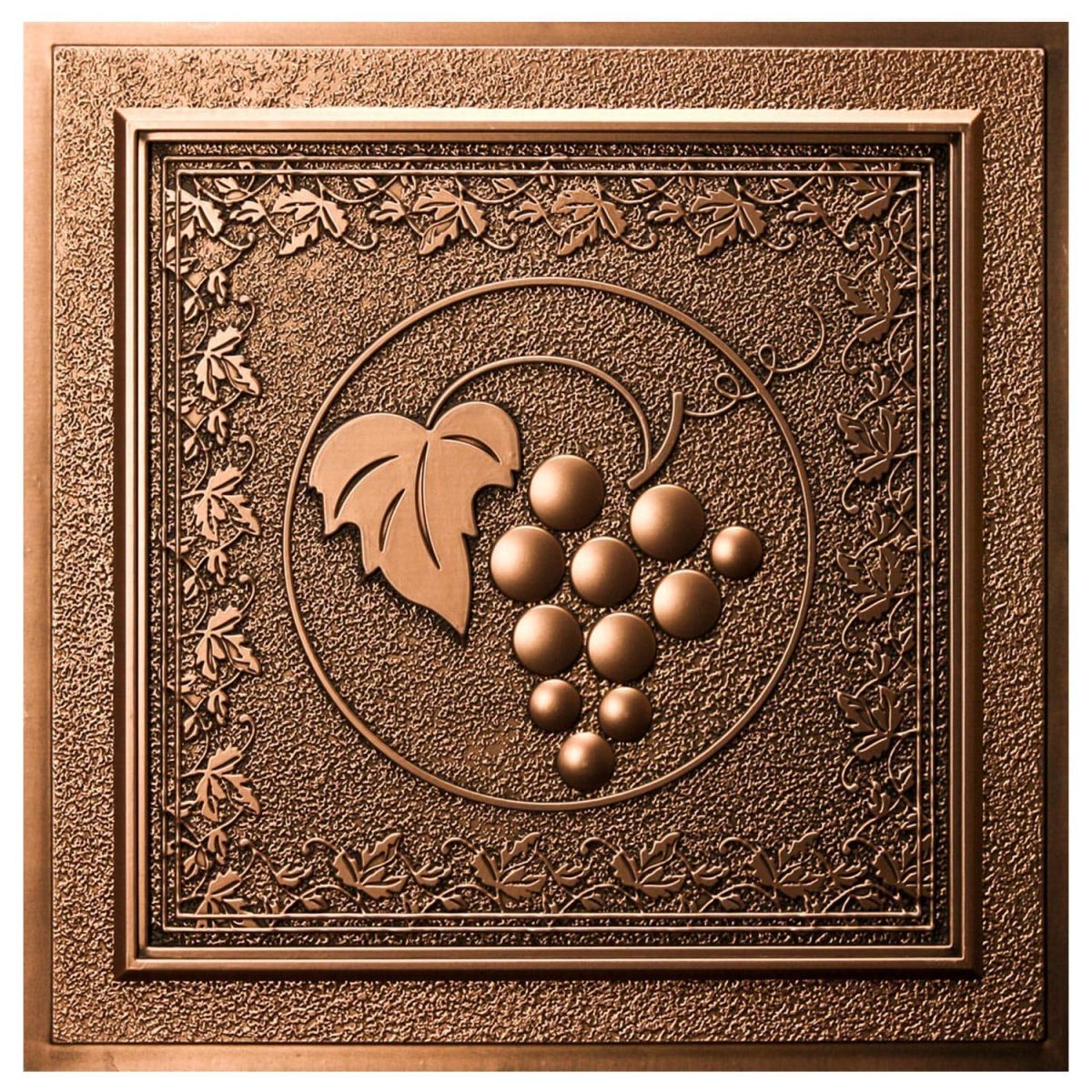 Ceiling Tile Grape Vines Faux Tin 24 in. x 24 in. CTFF-042 - Fine Art ...