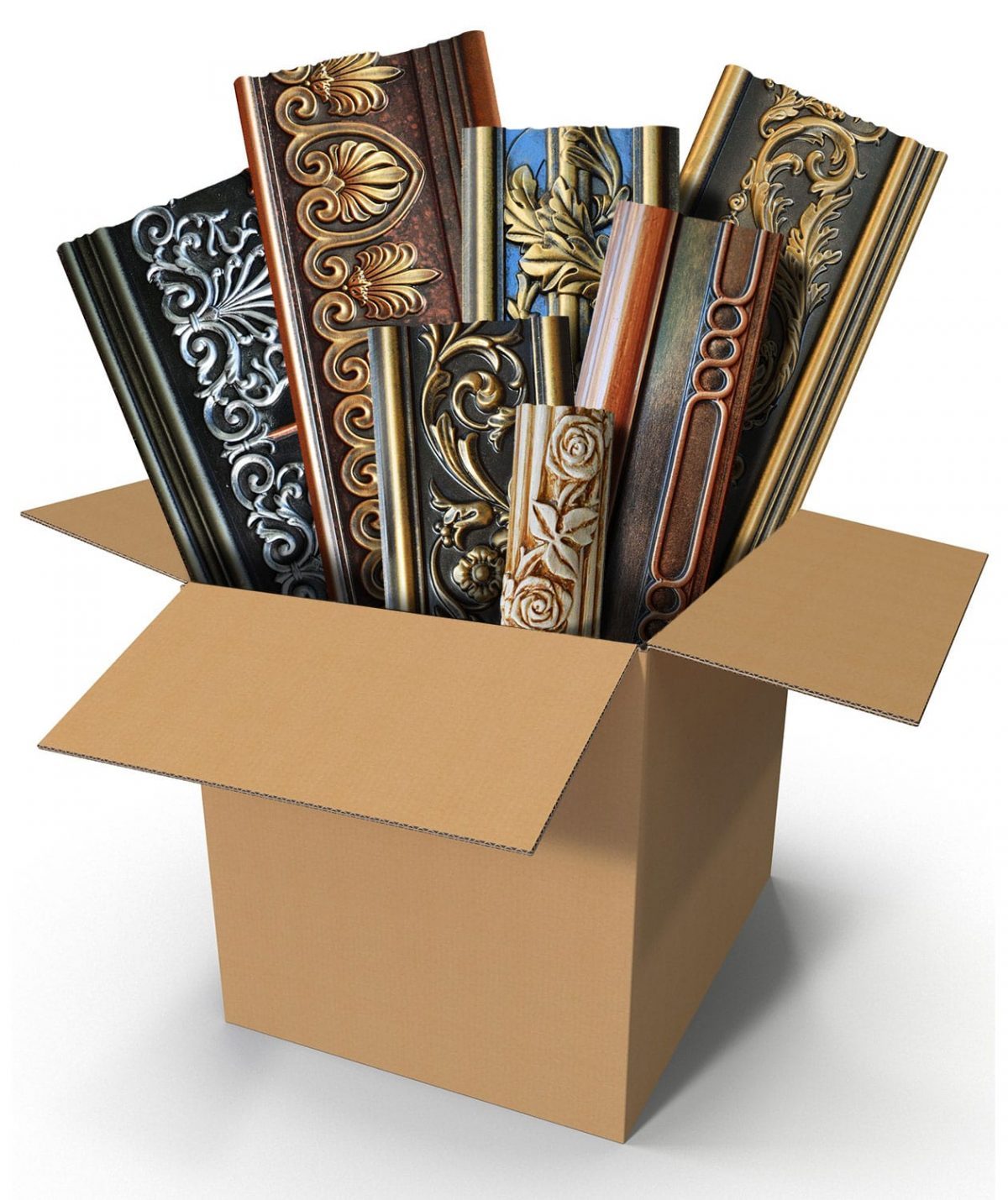 Pre-Finished Flat Molding Samples - Fine Art Deco Inc. An Artistic ...