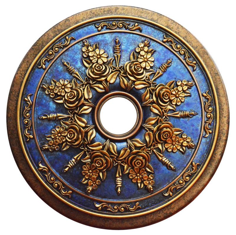 Ceiling Medallion Blooming Ocean II 23-5/8 in. CCMF-164 - Fine Art Deco ...