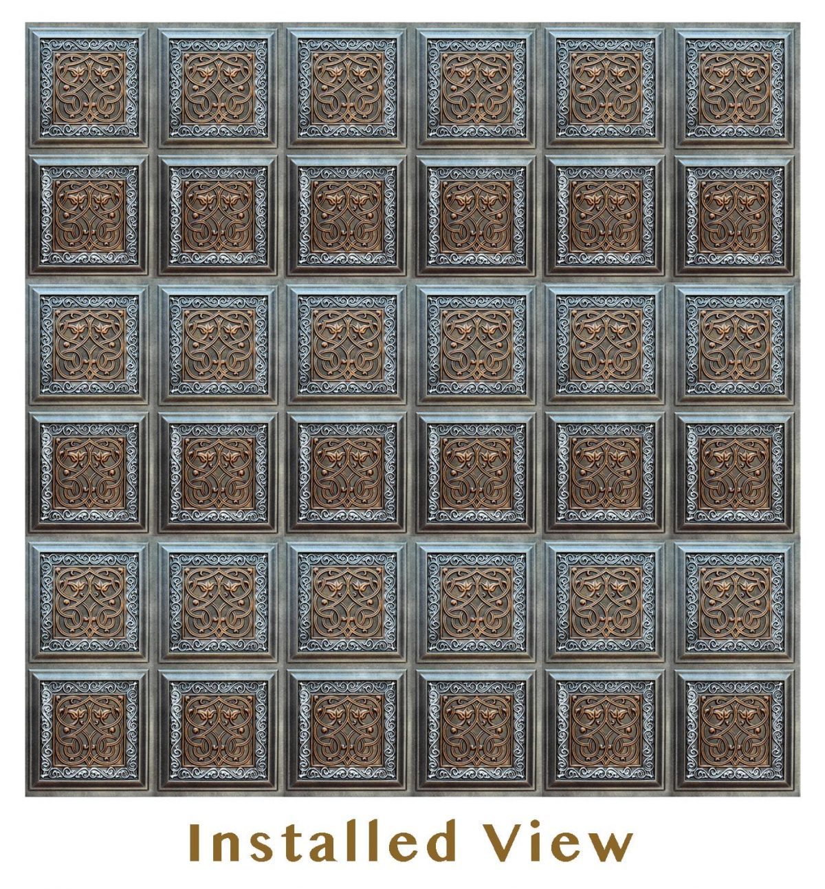 Ceiling Tile Lover's Knot VI 24 in. x 24 in. CTF-005-6 - Fine Art Deco ...