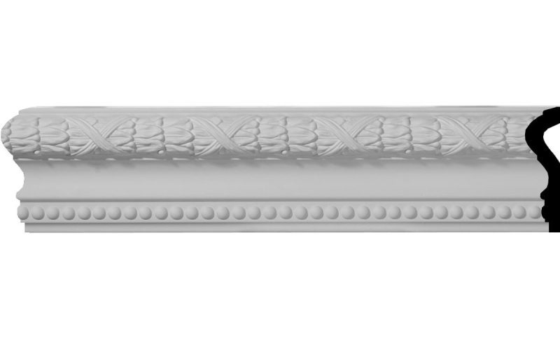 Flat Molding Dublin Leaves 4 in. W x 1-1/8 in. P x 94-1/2 L FMW-049 ...