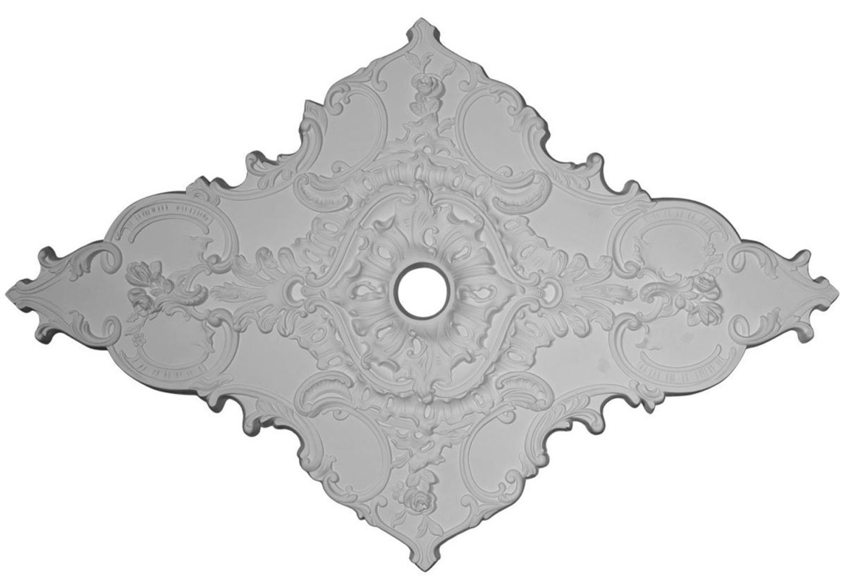 Ceiling Medallion Melchor Diamond 43-3/8 in. x 67-1/4 in. CCMW-040 ...