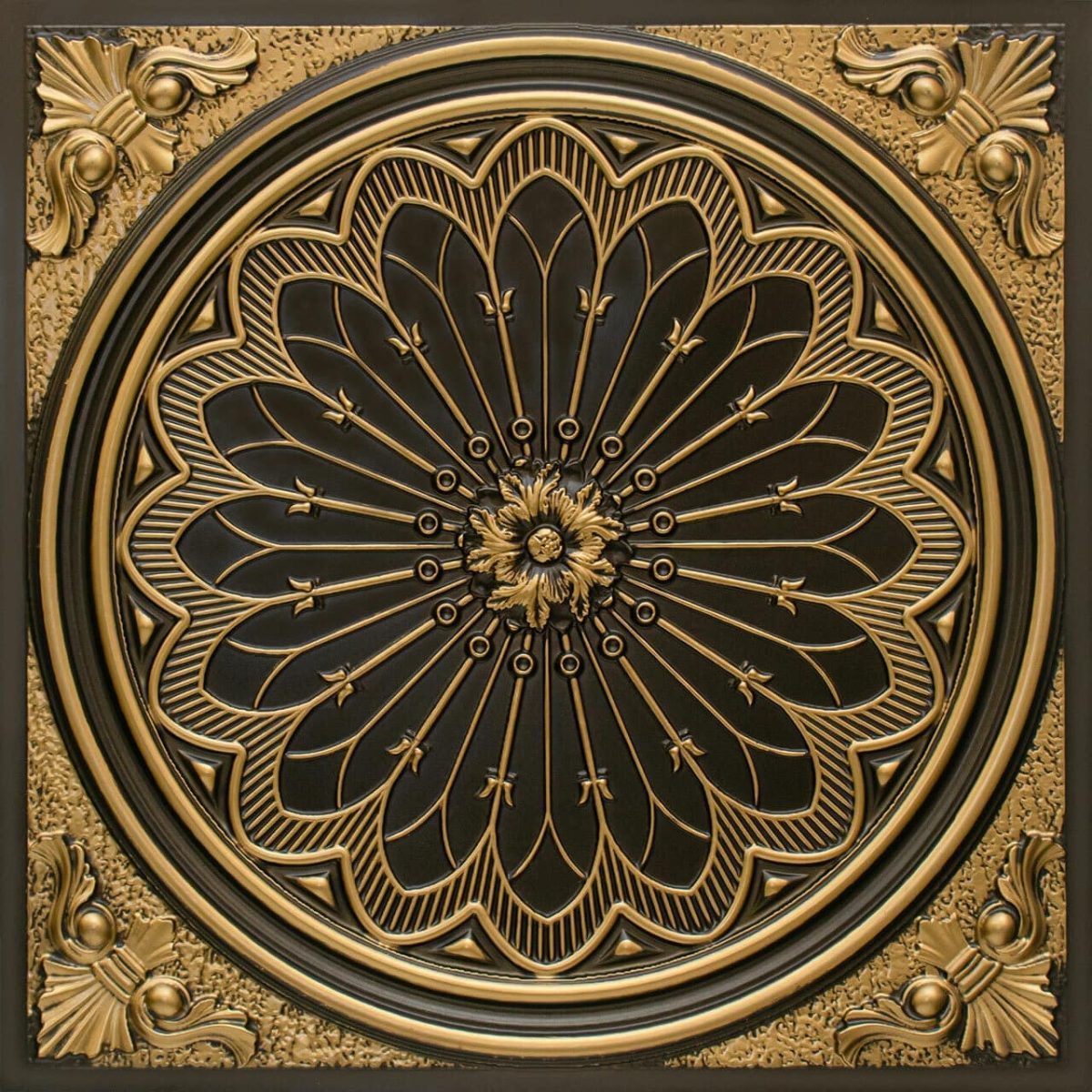 Ceiling Tile Rose Window III 24 in. x 24 in. CTF-007-3 - Fine Art Deco ...