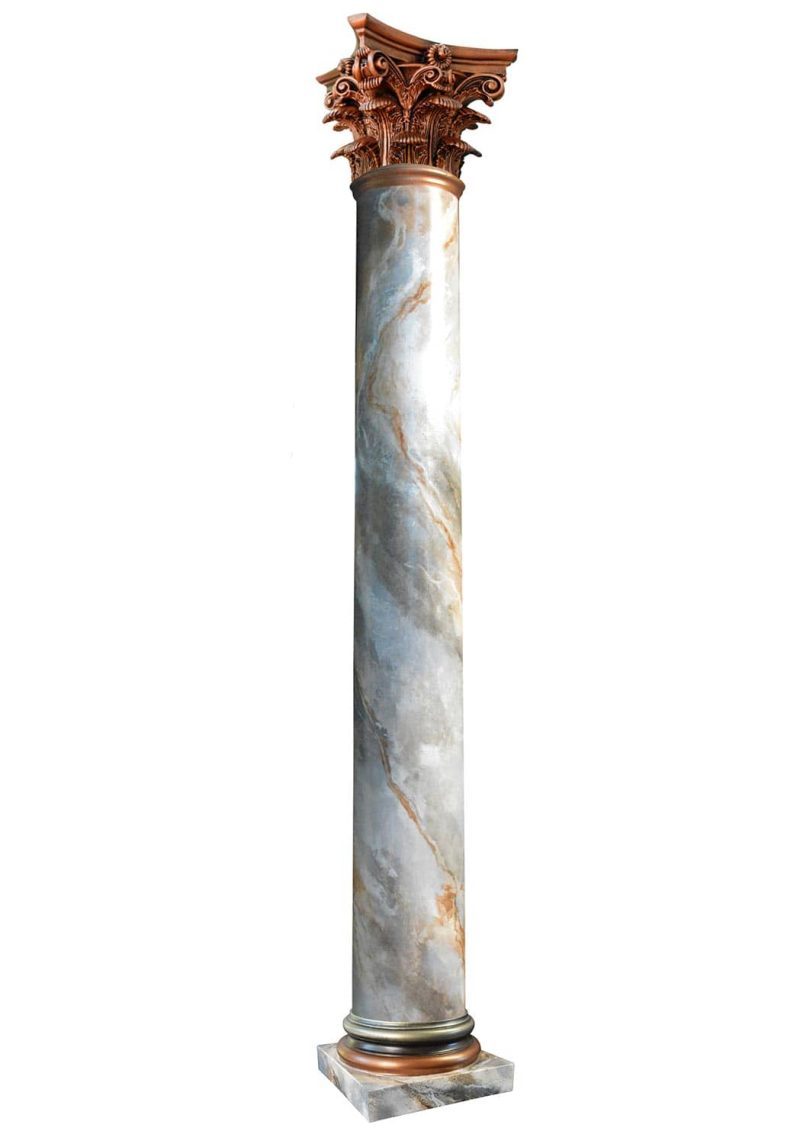 Column Roman Corinthian Multi-Color Faux Marble 6 in. D. x 6 ft. H. CPF ...