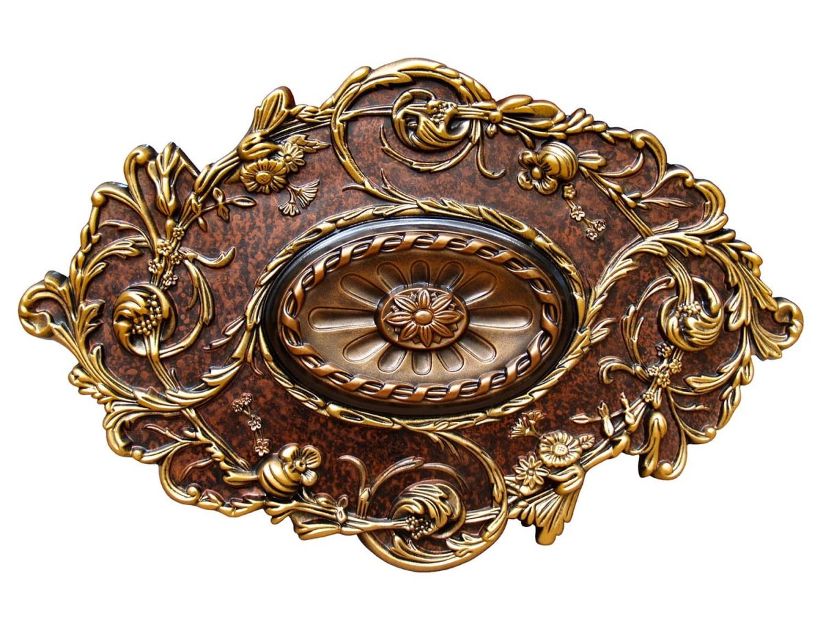 Ceiling Medallion Golden Diamond 20 in. x 30-1/2 in. CCMF-094-2 - Fine ...