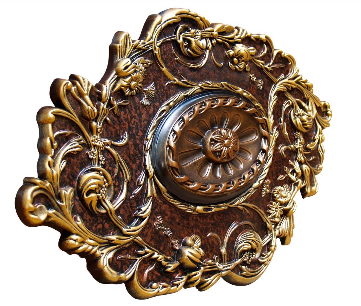 Ceiling Medallion Golden Diamond 20 in. x 30-1/2 in. CCMF-094-2 - Fine ...