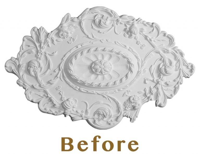 Ceiling Medallion Silver Diamond 20 in. x 30-1/2 in. CCMF-094-3 - Fine ...