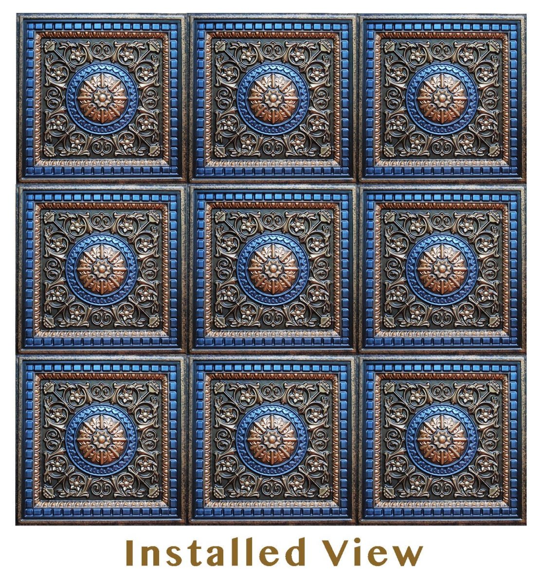 Ceiling Tile Da Vinci IV 24 in. x 24 in. CTF-012-4 - Fine Art Deco Inc ...