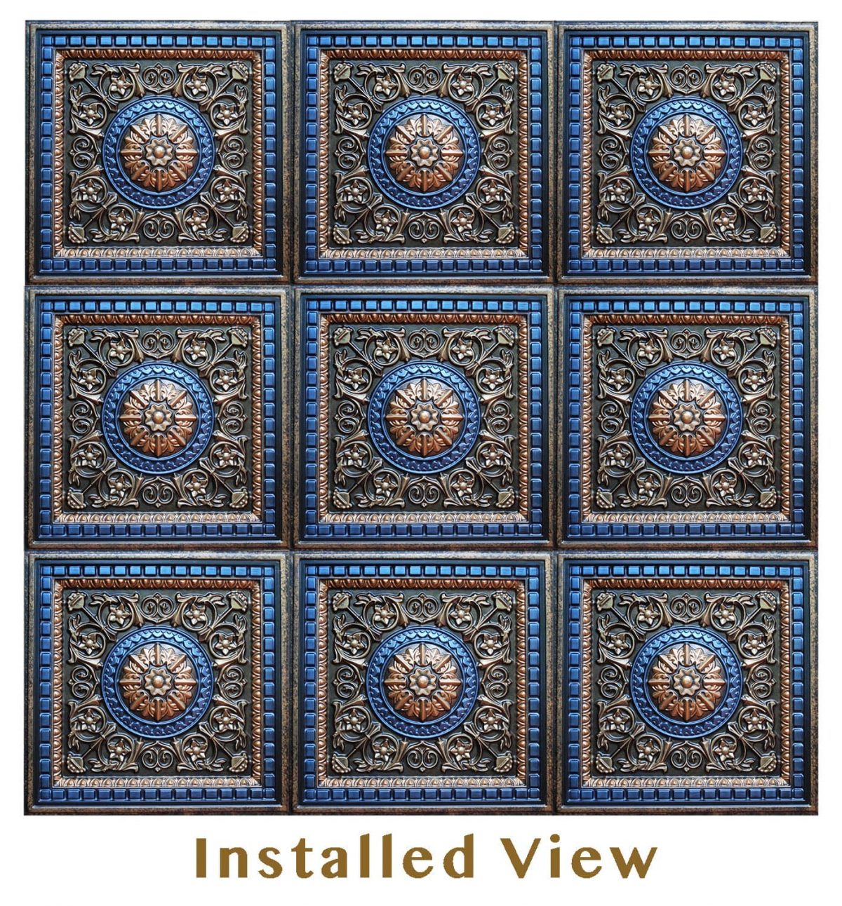 Ceiling Tile Da Vinci IV 24 in. x 24 in. CTF-012-4 - Fine Art Deco Inc ...