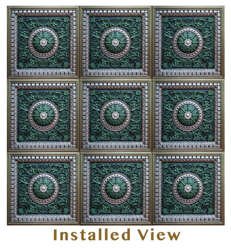 Ceiling Tile Da Vinci V 24 in. X 24 in. CTF-012-5 - Fine Art Deco Inc ...