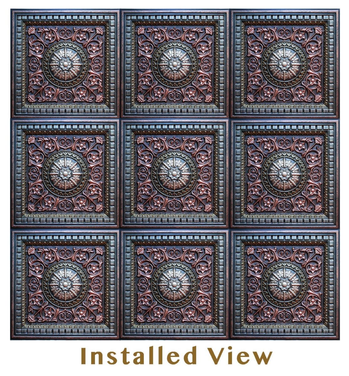 Ceiling Tile Da Vinci VI 24 in. x 24 in. CTF-012-6 - Fine Art Deco Inc ...